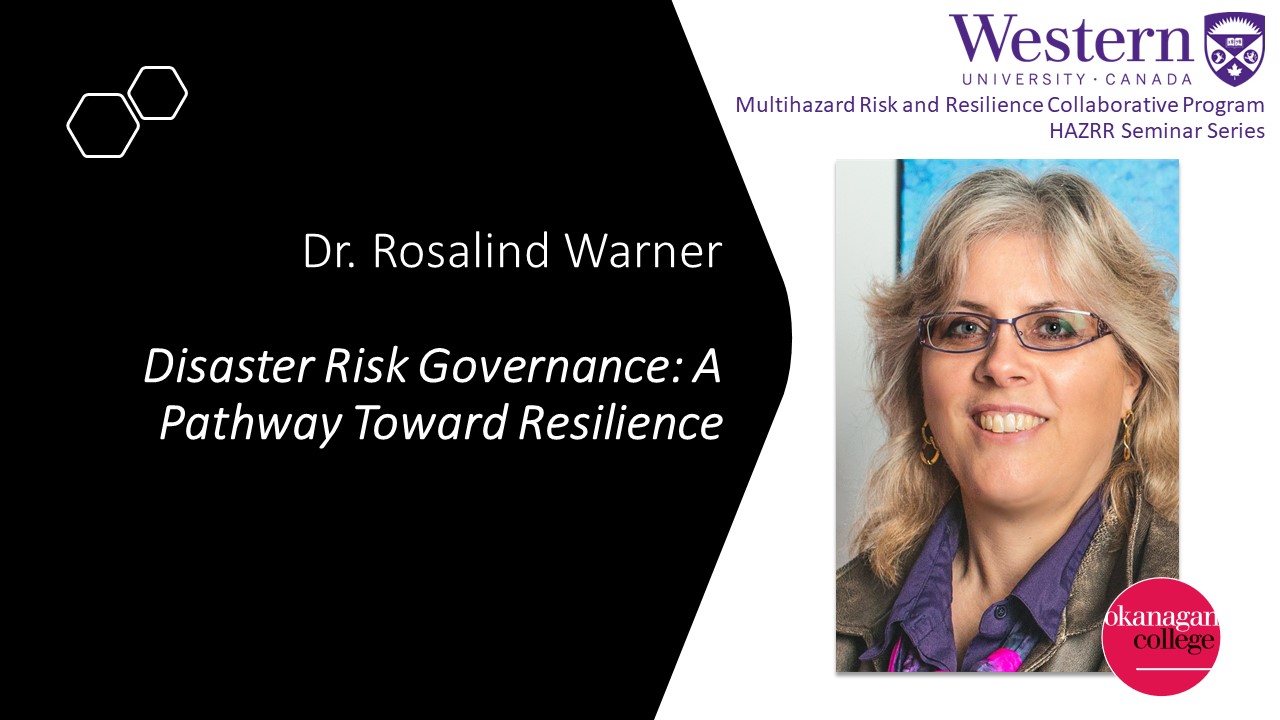 Disaster Risk Governance: A pathway toward resilience | Dr. Rosalind Warner
